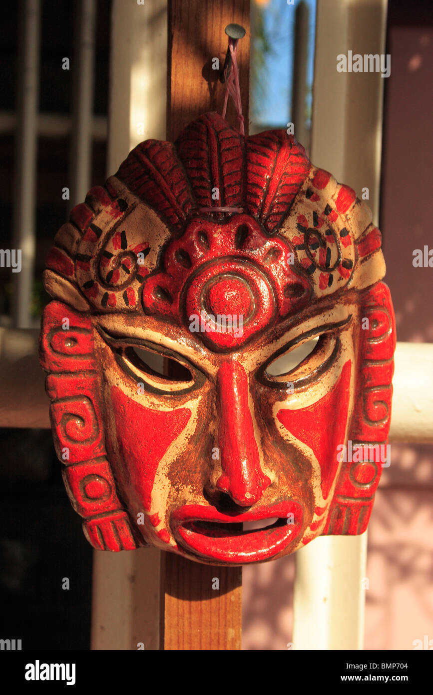 Face mask ; Roatan island ; country Honduras Stock Photo - Alamy