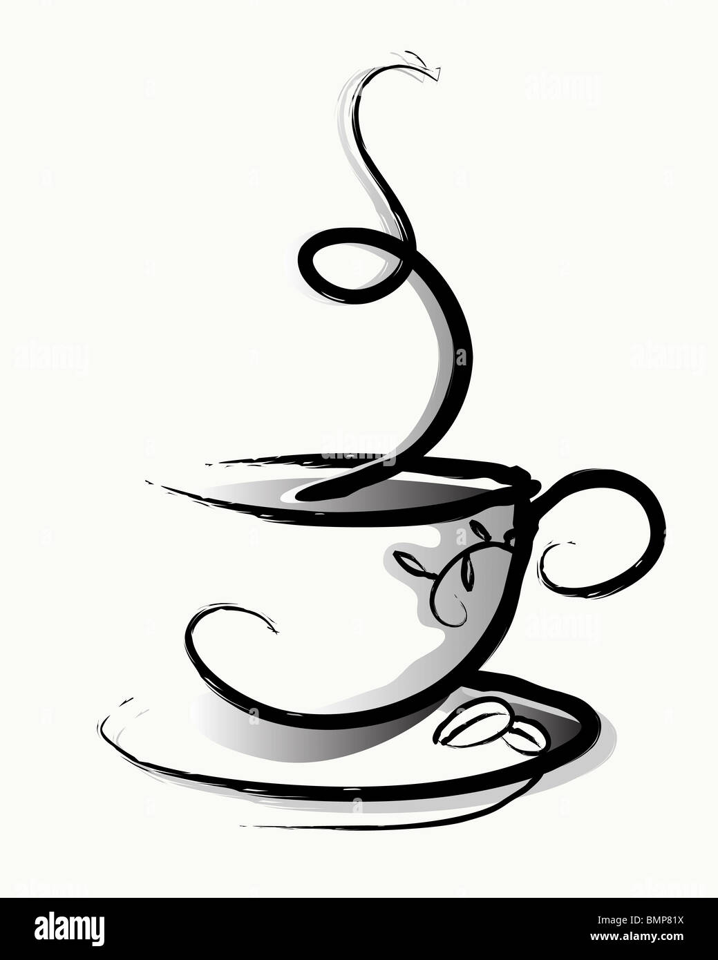 Black coffee espresso in Cut Out Stock Images & Pictures - Alamy
