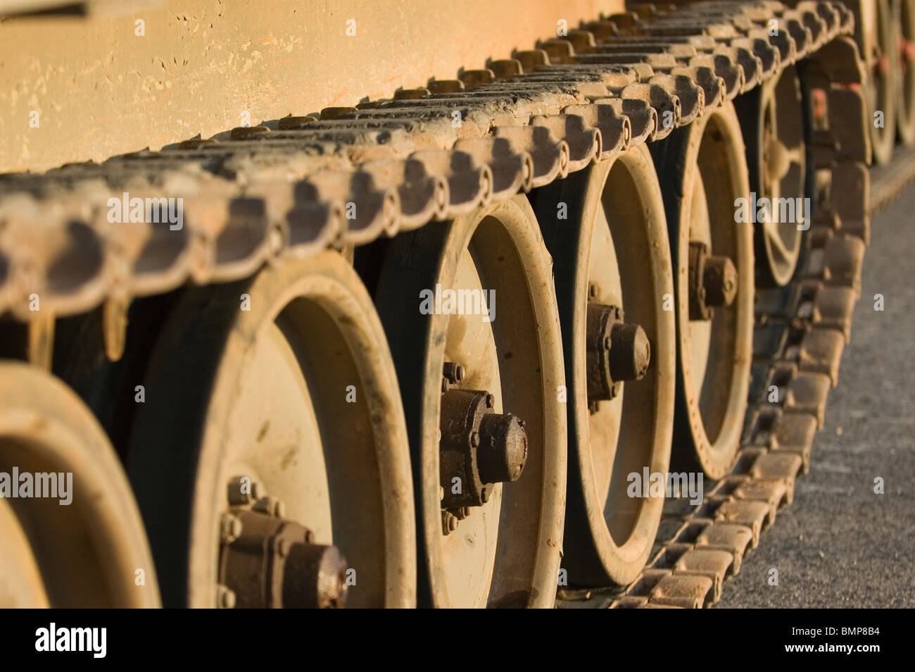 Armoured vehicle tracks Stock Photo - Alamy