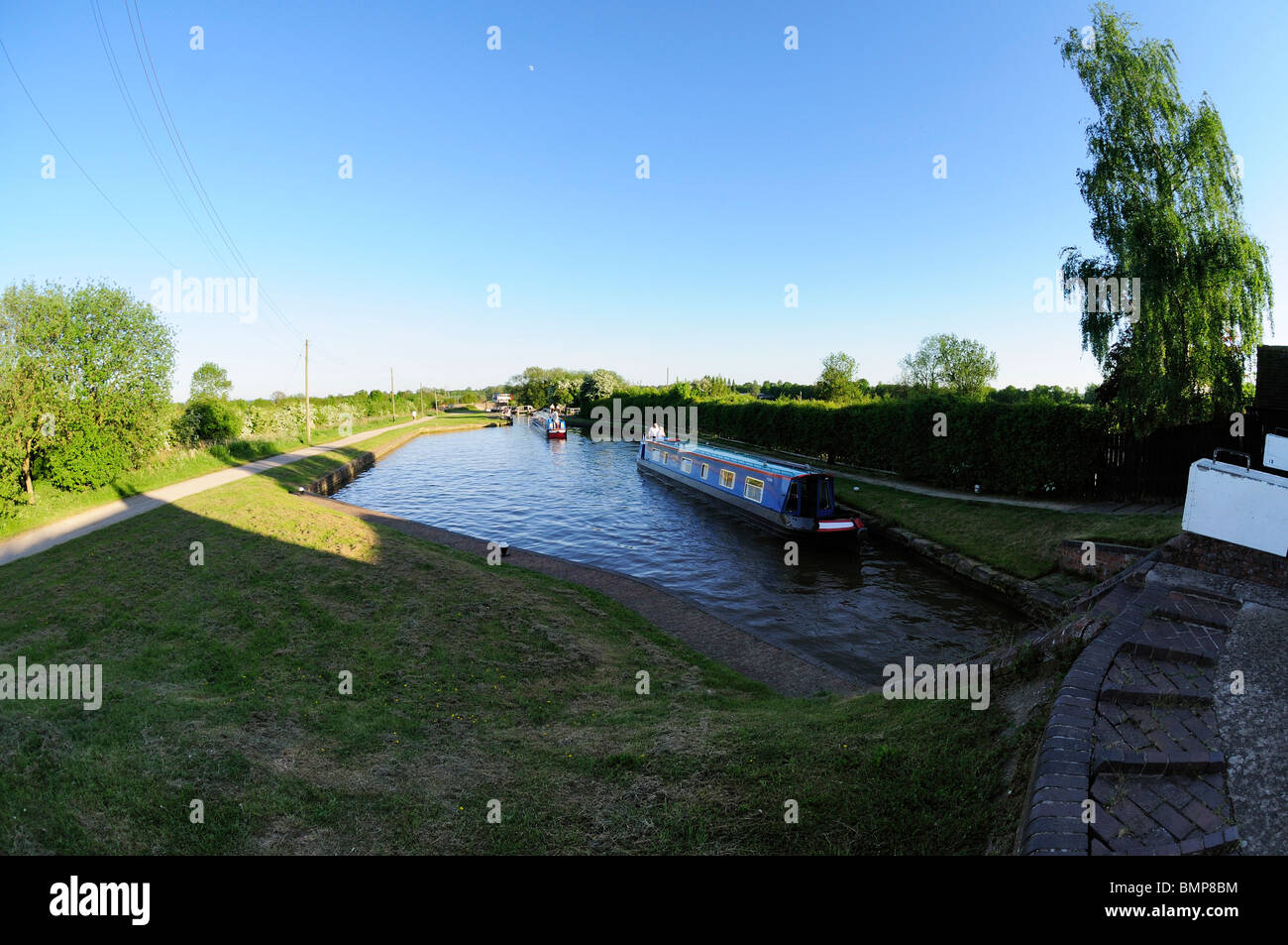 Entering Lock, Grand Union Canal, UK Stock Photo - Alamy