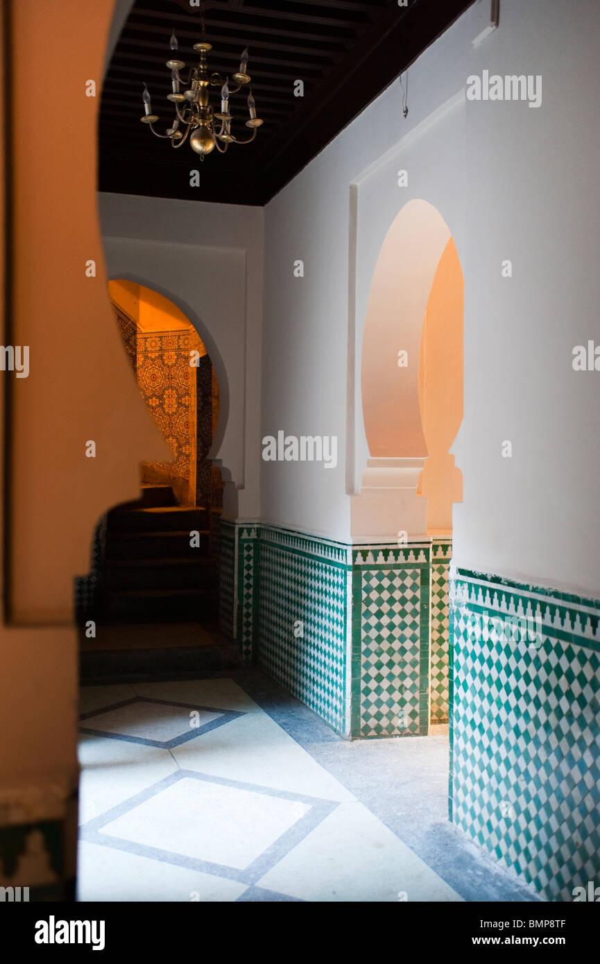Corridor, Mosque of Okba, Oujda, Oriental region, Morocco Stock Photo ...