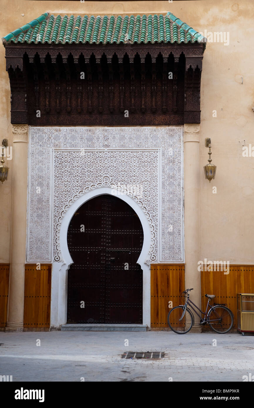 Main entrance, Mosque of Okba, Oujda, Oriental region, Morocco Stock ...