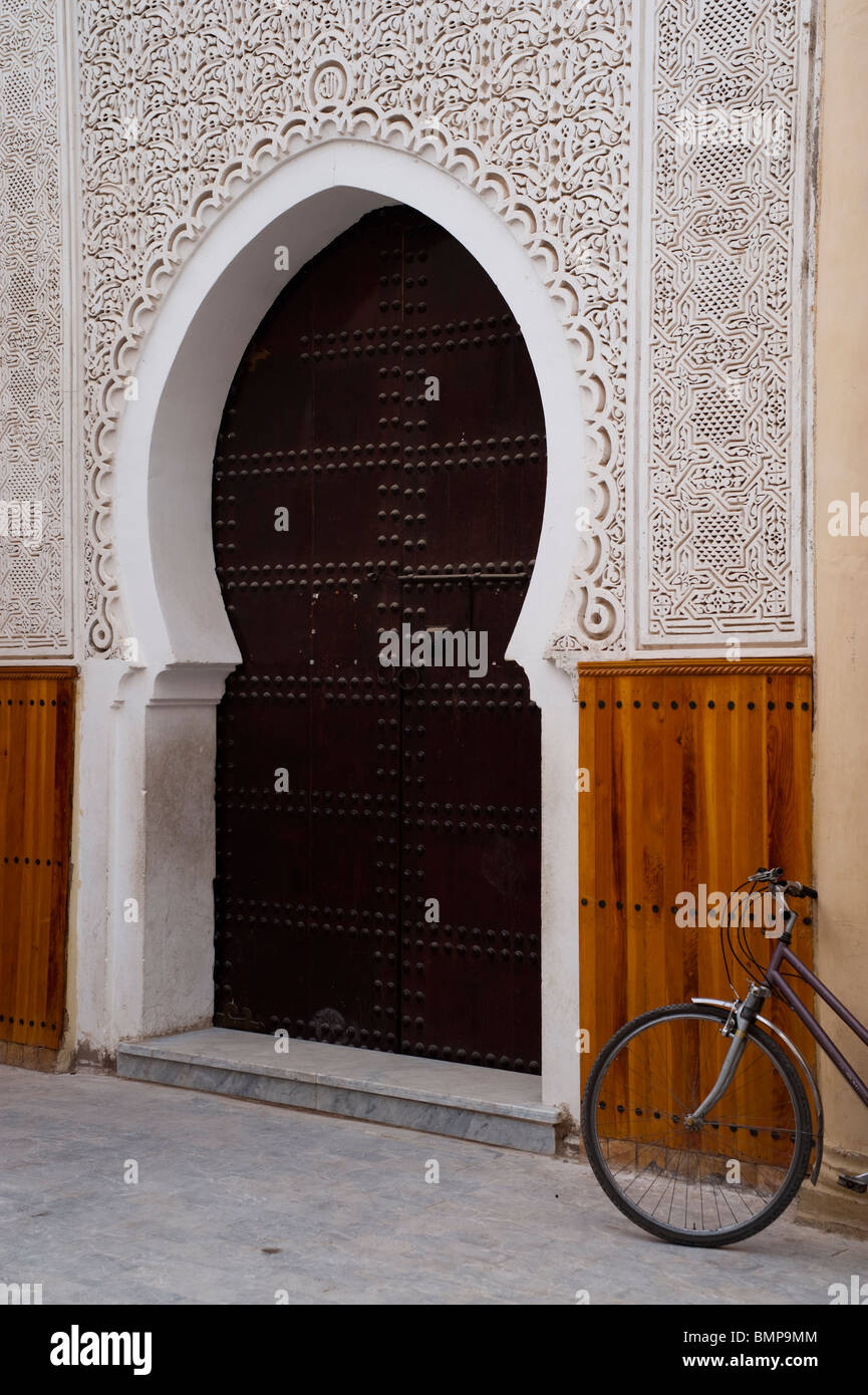 Main entrance, Mosque of Okba, Oujda, Oriental region, Morocco Stock ...
