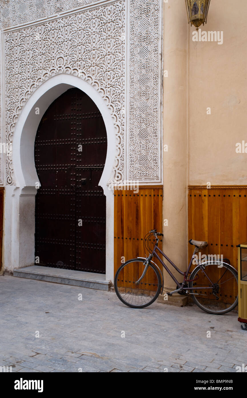 Main entrance, Mosque of Okba, Oujda, Oriental region, Morocco Stock ...