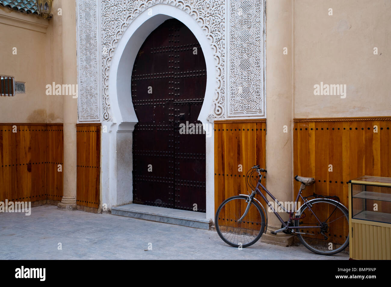 Main entrance, Mosque of Okba, Oujda, Oriental region, Morocco Stock ...