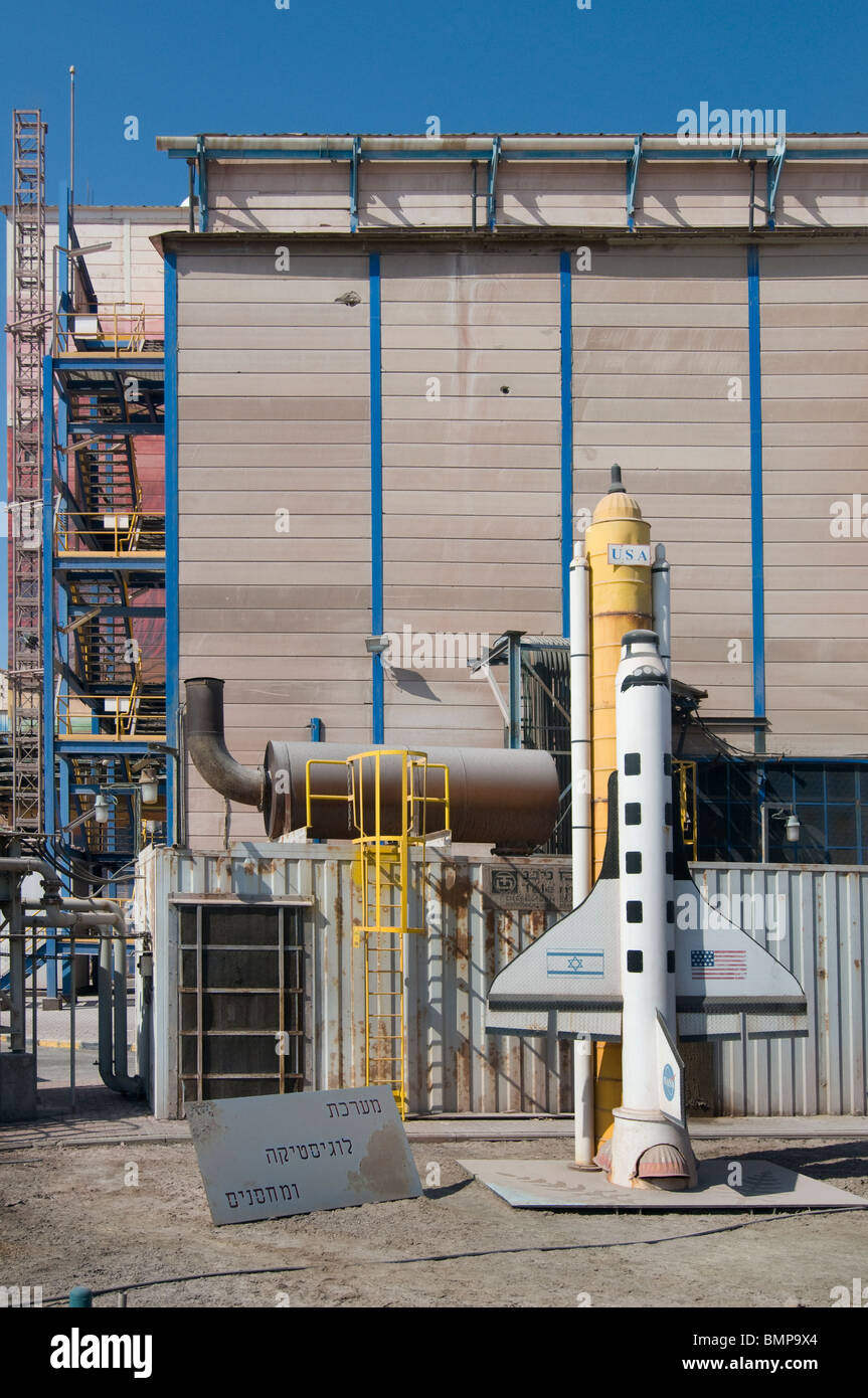 Installation at the 'Dead Sea Works' potash which commercially extract ...