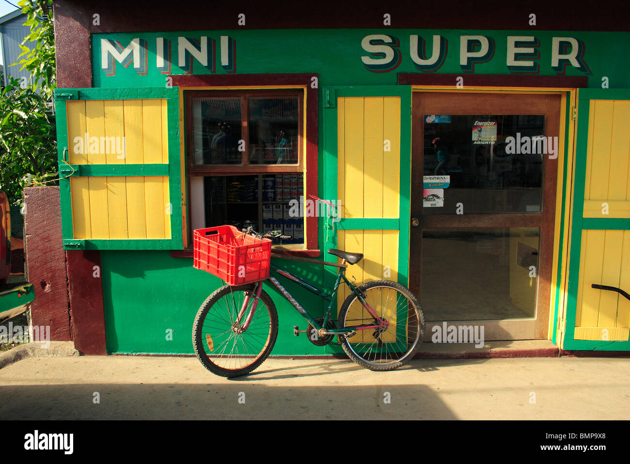 Bicycle ; Roatan island ; country Honduras Stock Photo - Alamy