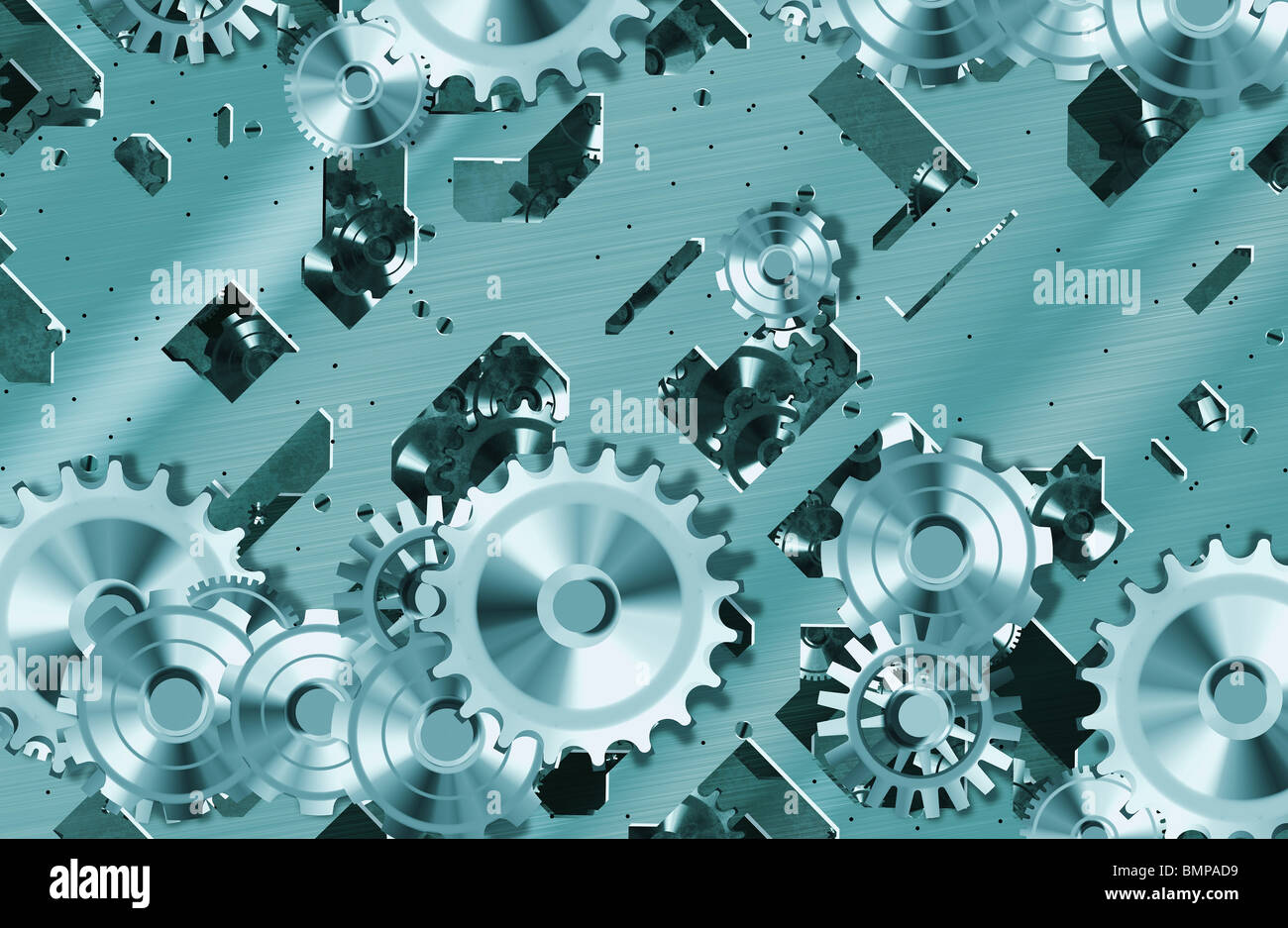 illustration of cogs and clockwork all working together as a team Stock ...