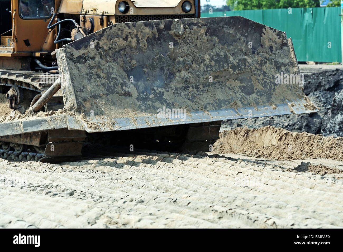 Old rusty bulldozer Stock Photo - Alamy