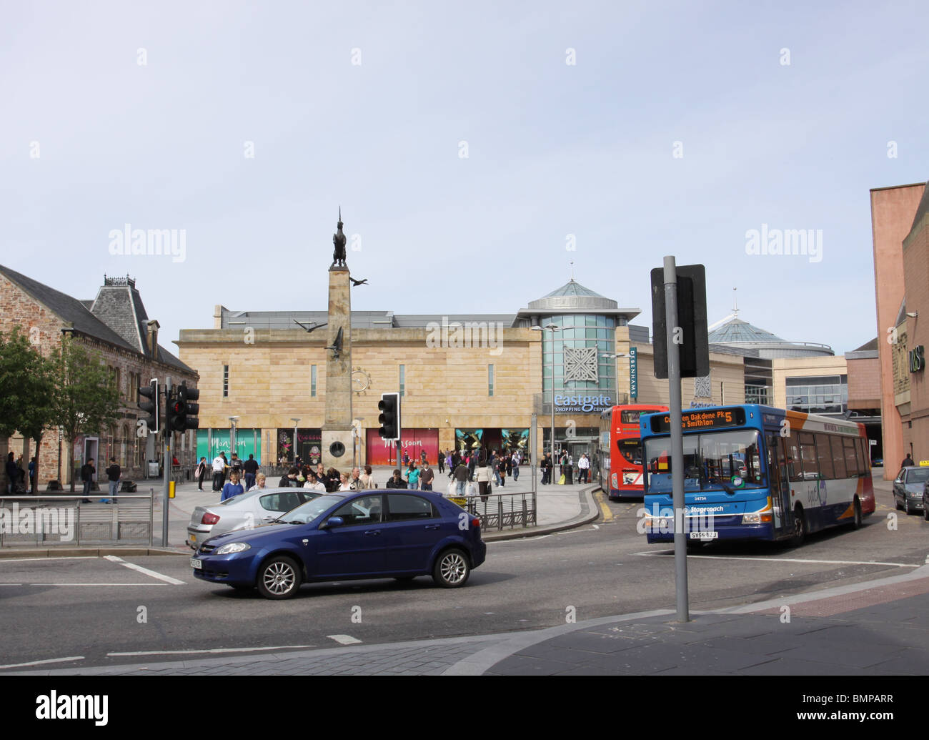 exterior of Eastgate shopping Centre Inverness Scotland June 2010 Stock ...