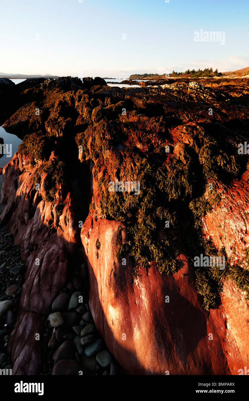 tidal mouth of the roughty river or kenmare river lough bay at ...