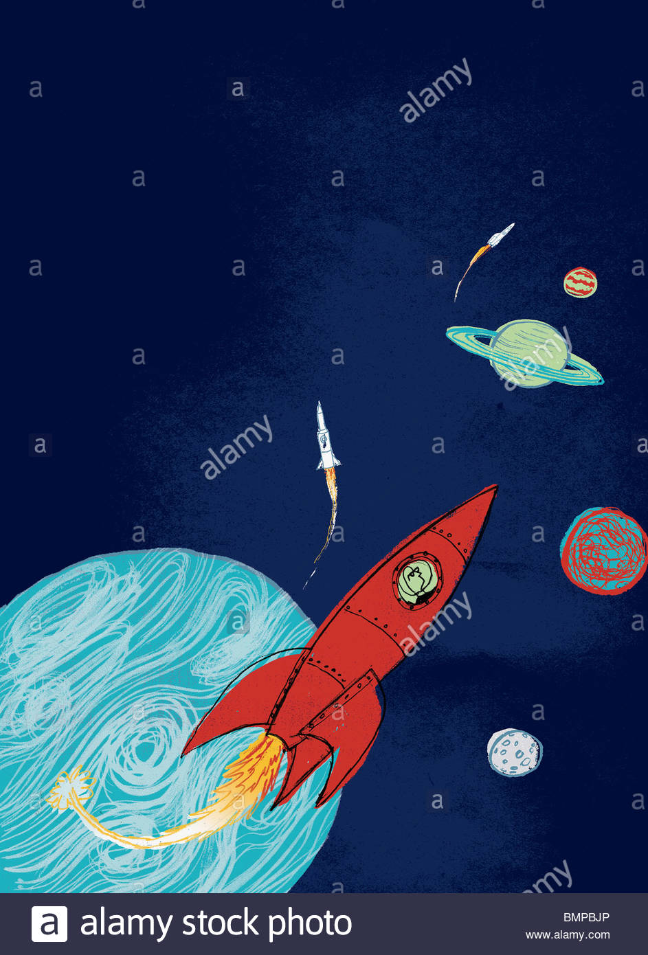 Outer Space Rocket Stock Photos & Outer Space Rocket Stock Images - Alamy