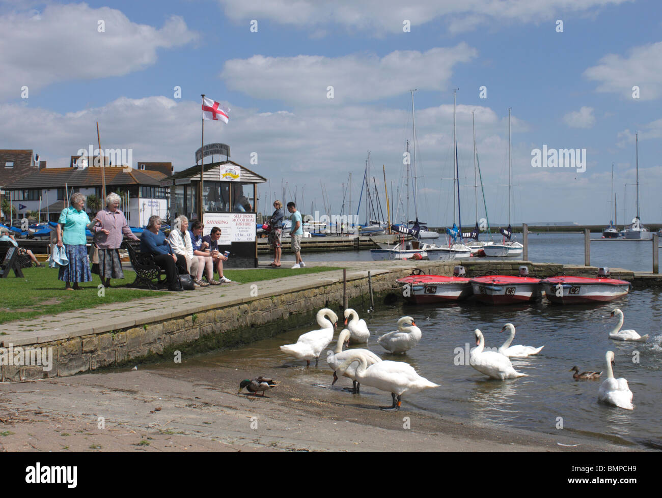 Christchurch Quay Dorset summer 2010 Stock Photo - Alamy