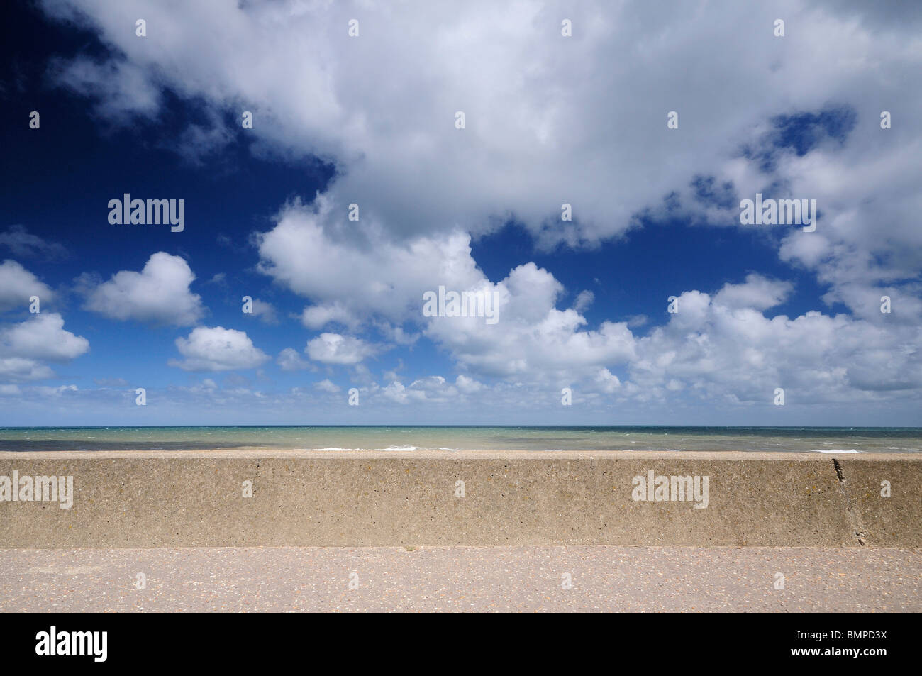 Sea Wall, Walcot Beach Norfolk UK Stock Photo - Alamy