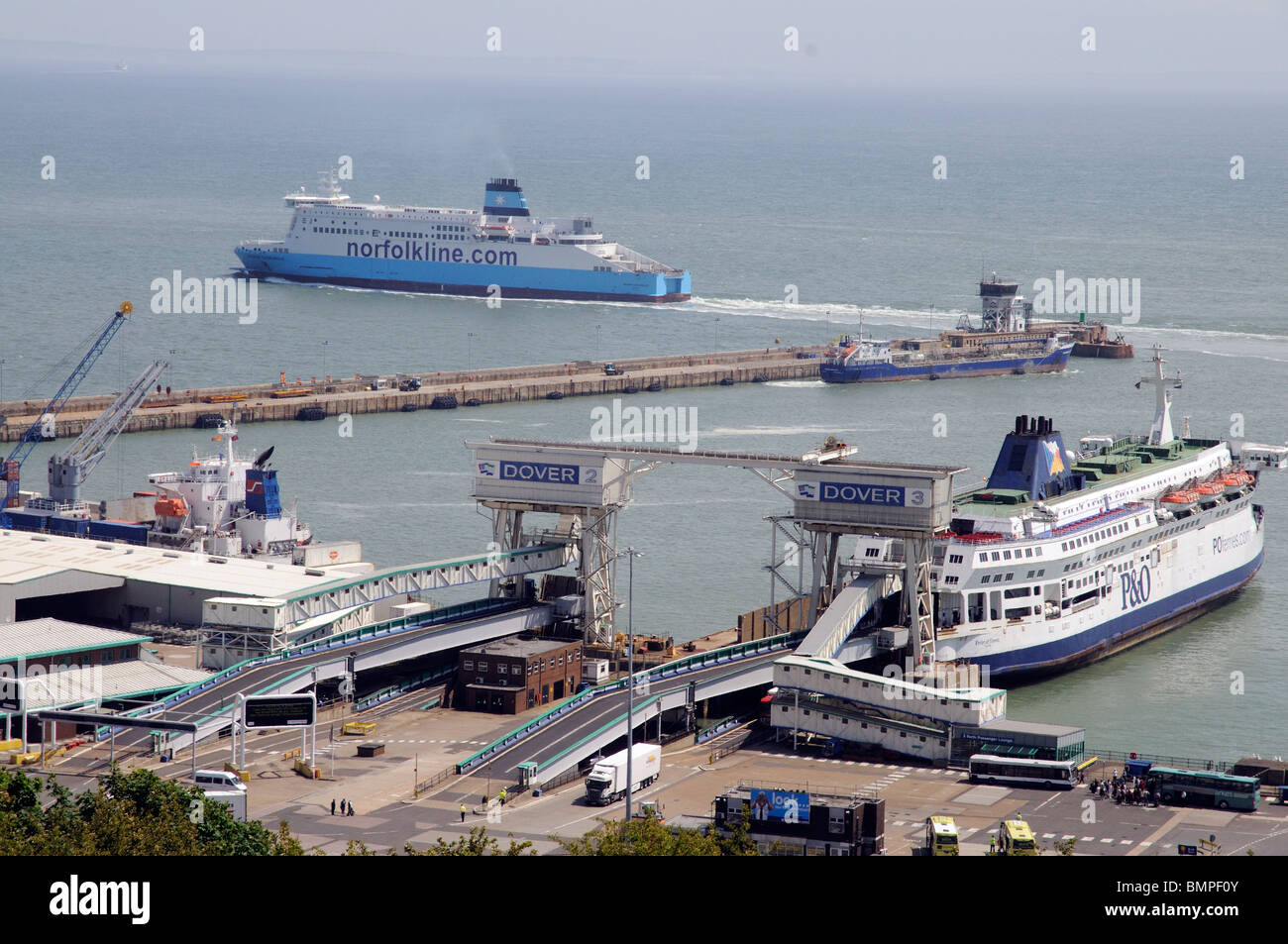 Cross channel ferries Port of Dover Kent England UK Norfolkline's ...