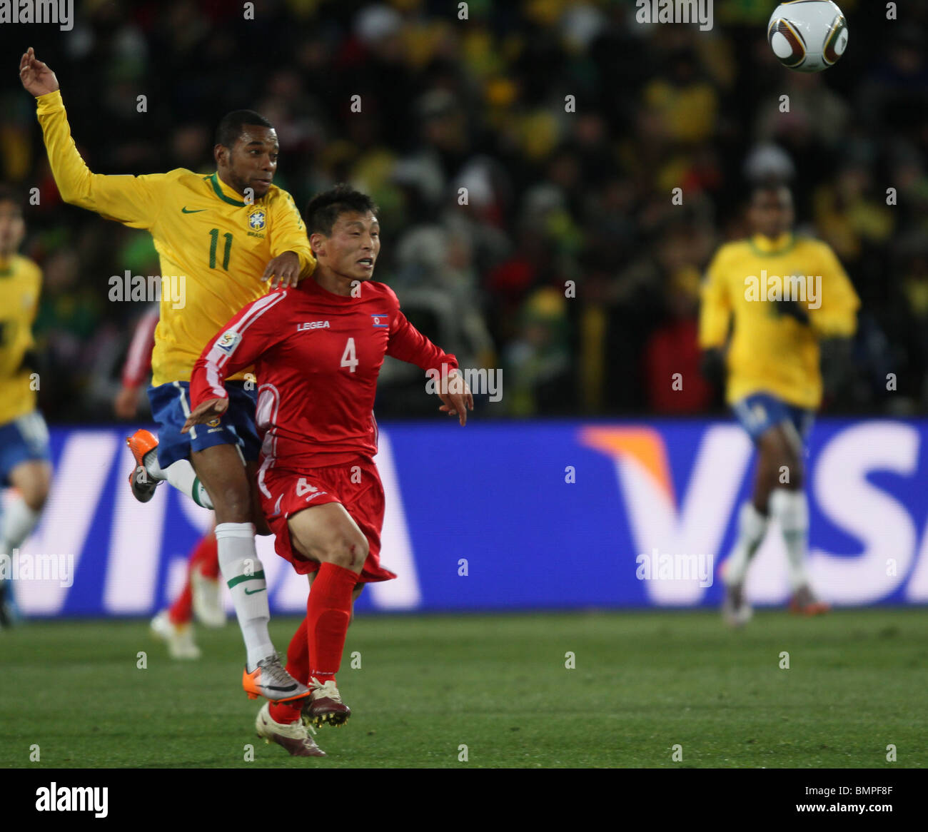 ROBINHO & PAK NAM CHOL BRAZIL V KOREA DPR ELLIS PARK JOHANNESBURG SOUTH ...