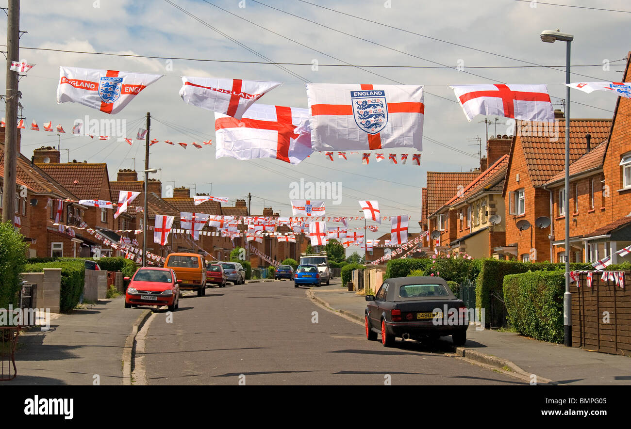 House decorated st georges cross hi-res stock photography and images ...
