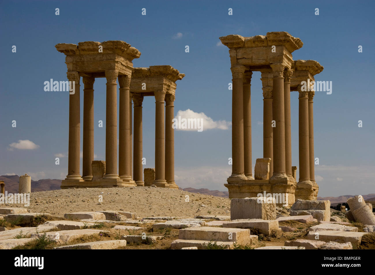 Palmyra Ancient Aramaic City, Syria Stock Photo - Alamy