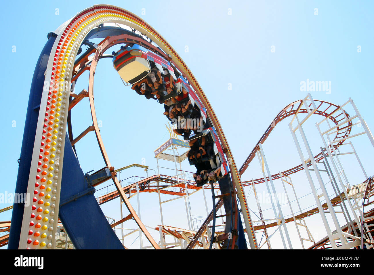 Park roller coaster hi-res stock photography and images - Alamy