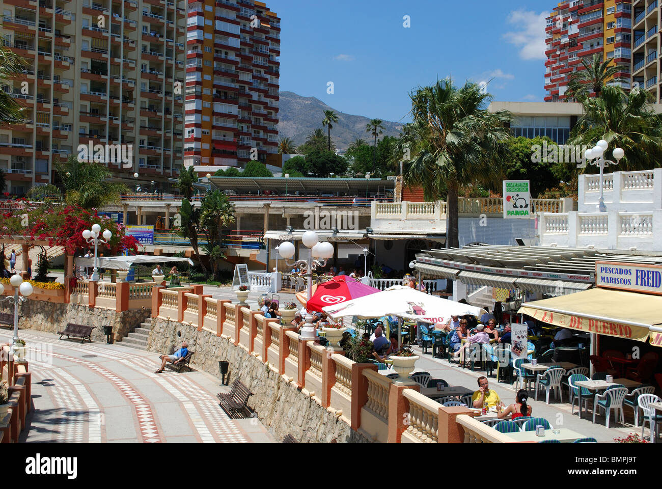 Promenade benalmadena benalmadena costa costa hi-res stock photography ...