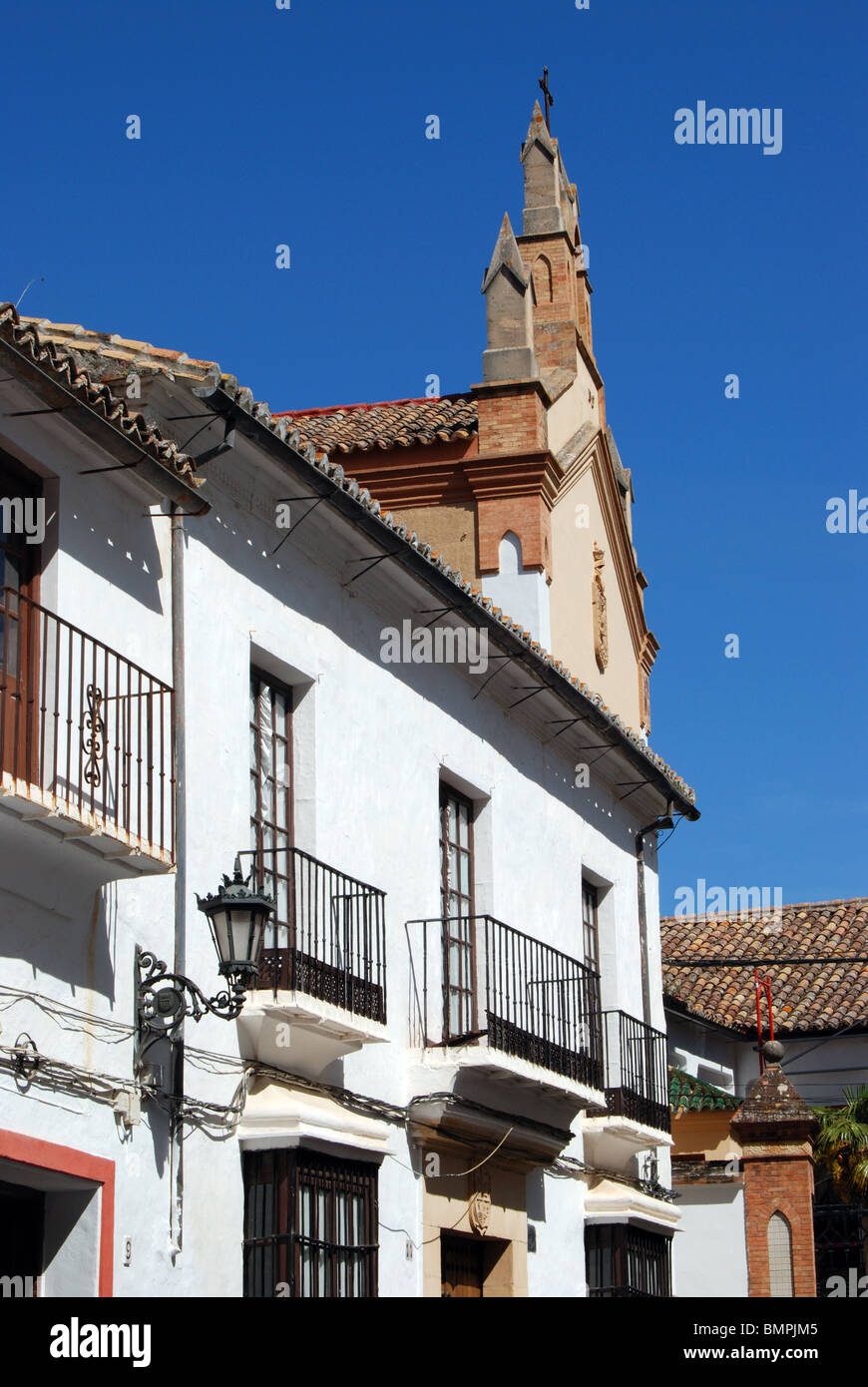 Buildings in the old town, Ronda, Malaga Province, Andalucia, Spain ...
