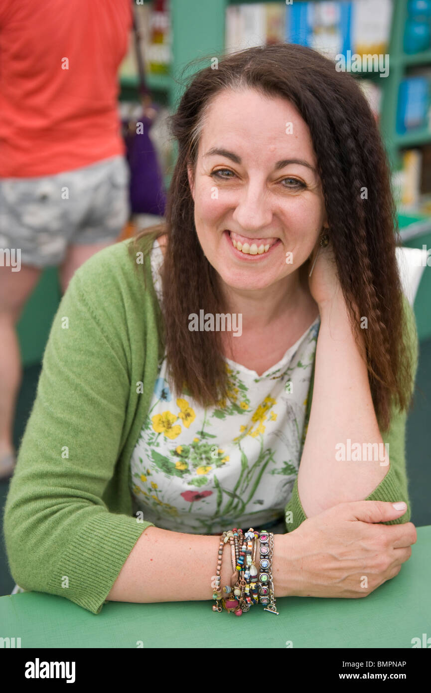 British children's author Cathy Cassidy pictured at Hay Festival 2010 ...
