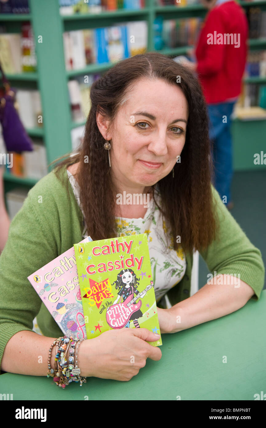 British children's author Cathy Cassidy pictured at Hay Festival 2010 ...