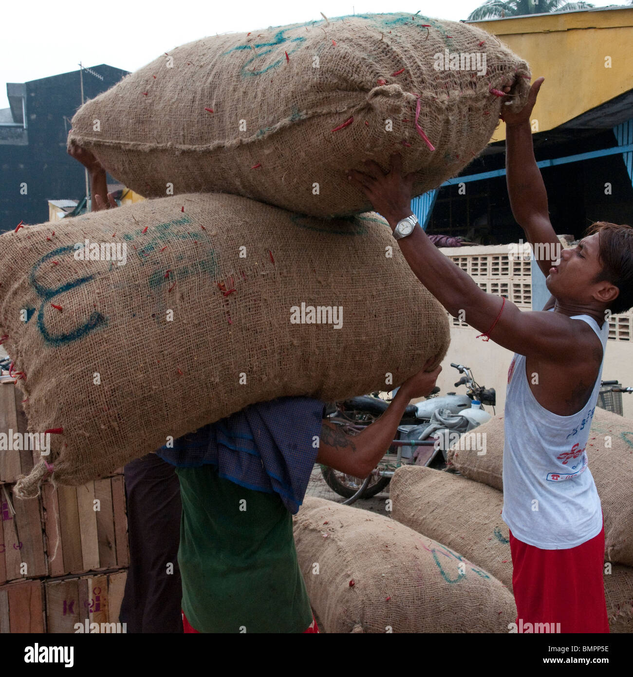 Myanmar. Burma. malawmyine, main market Stock Photo - Alamy