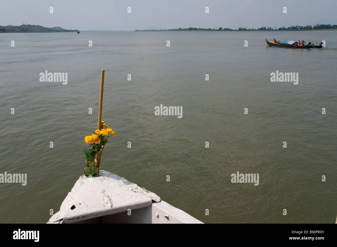 Myanmar. Burma. Boat trip from Malawmyine to Hpa An on THANlwin river ...