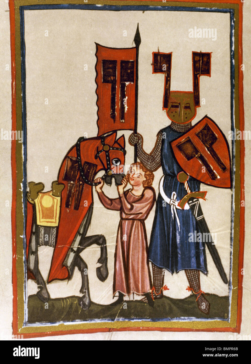 Wolfram von Eschenbach (1170-1220). Codex Manesse Stock Photo - Alamy