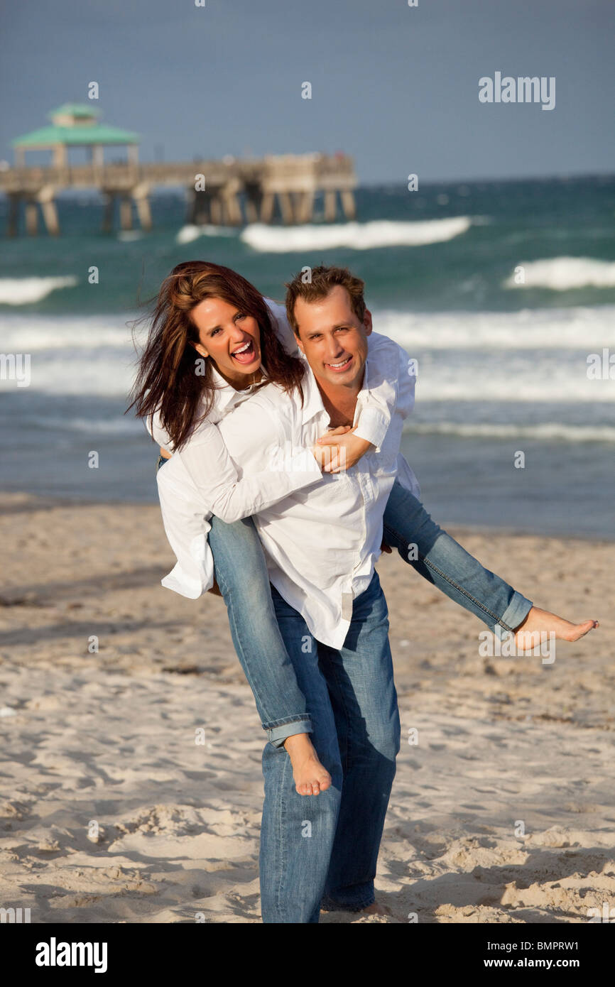 Fort Lauderdale, Florida, United States Of America; A Couple Having Fun ...