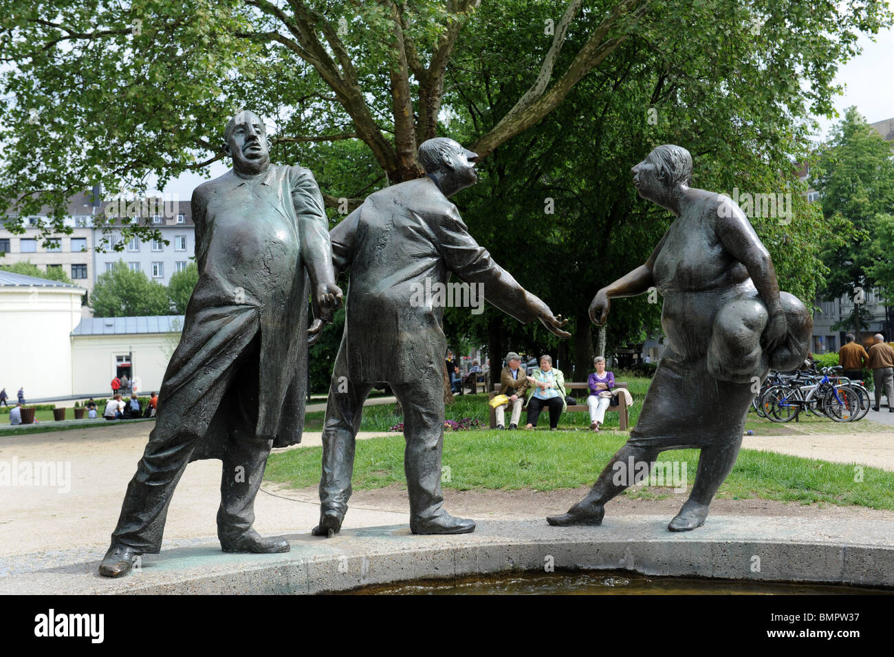 Aachen statues Aachen Germany Deutschland Europe Stock Photo - Alamy