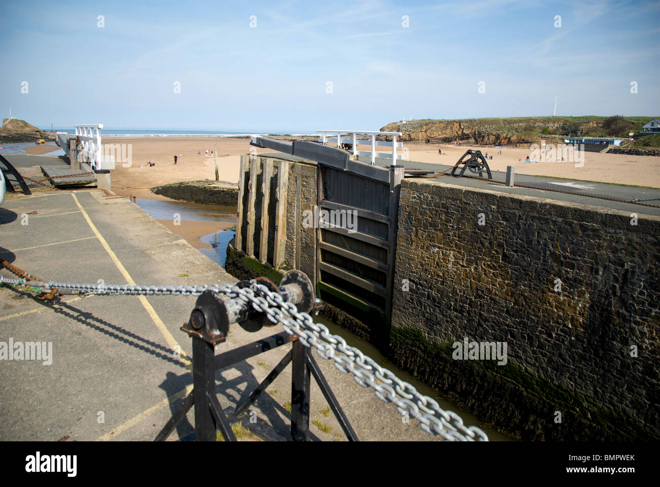 Bude Cornwall UK Sea Lock Beach Stock Photo - Alamy