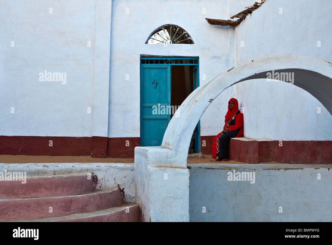 Egypt, Aswan, local people in the Nubian village Stock Photo - Alamy
