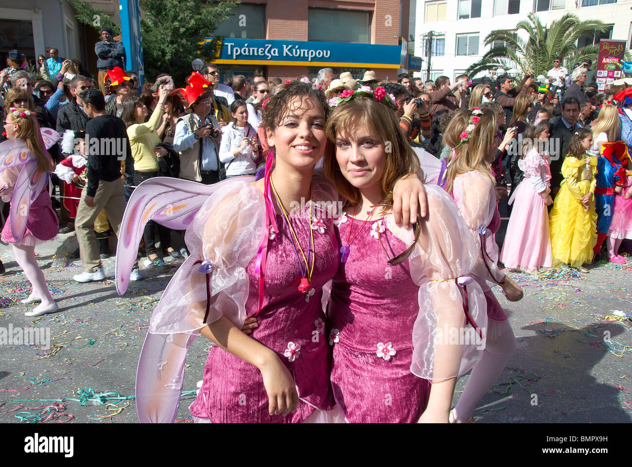 Two girls in greece hi-res stock photography and images - Alamy