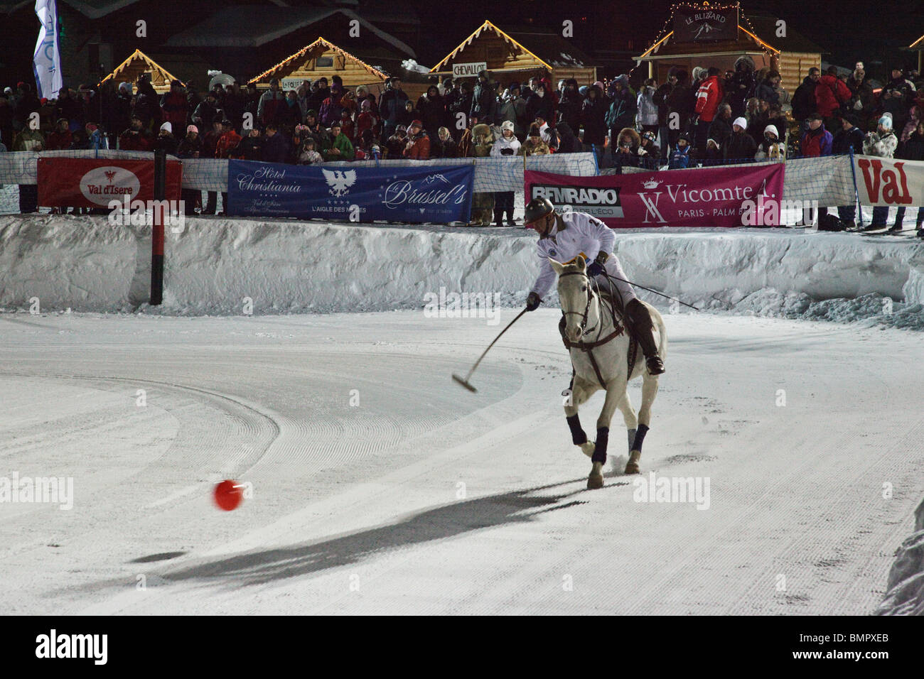 Val d'Isere Masters Trophy Ice Polo event, January 2010 Stock Photo - Alamy