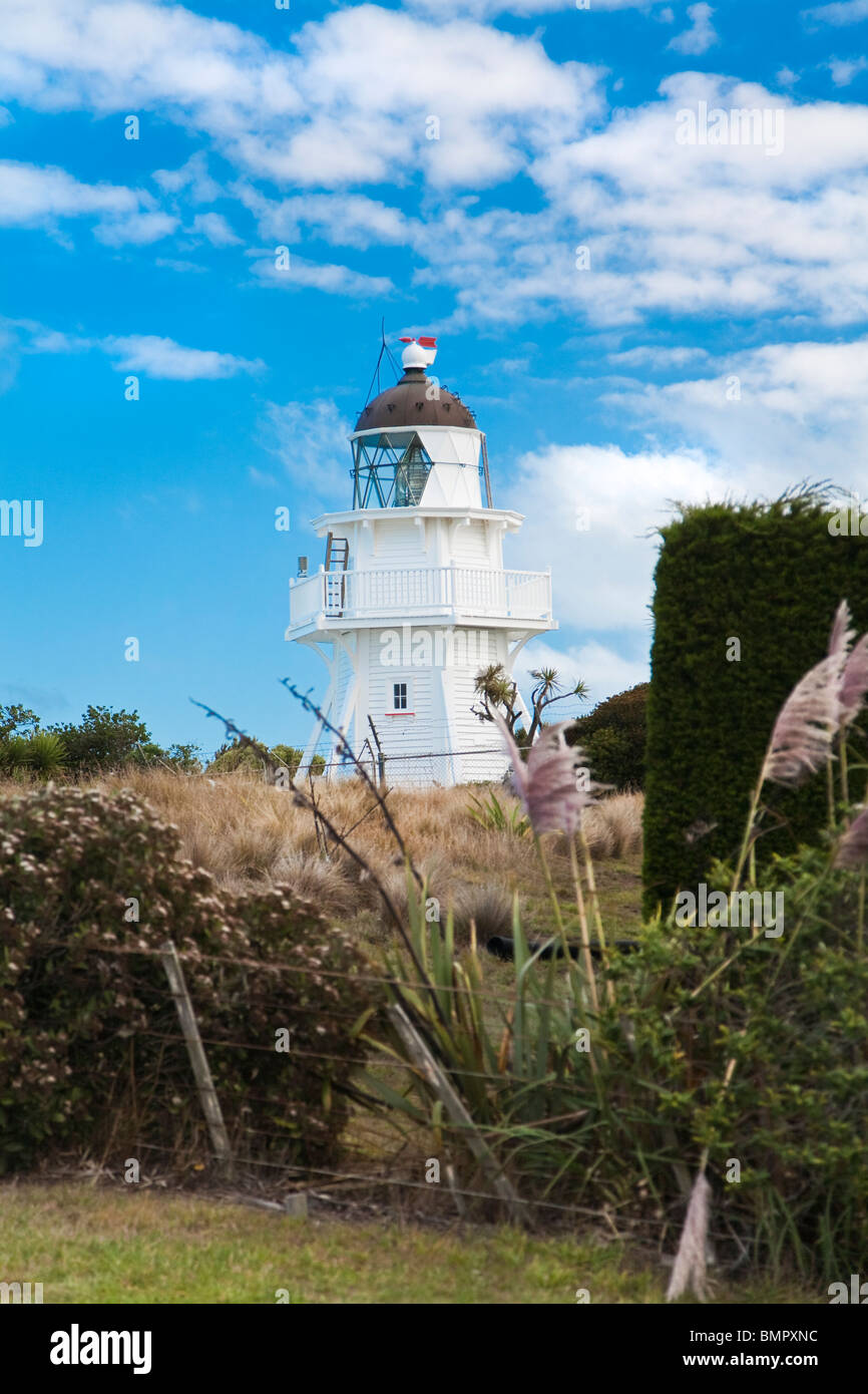 Moeraki Lighthouse or Katiki Point Lighthouse, Otago Coast, South ...