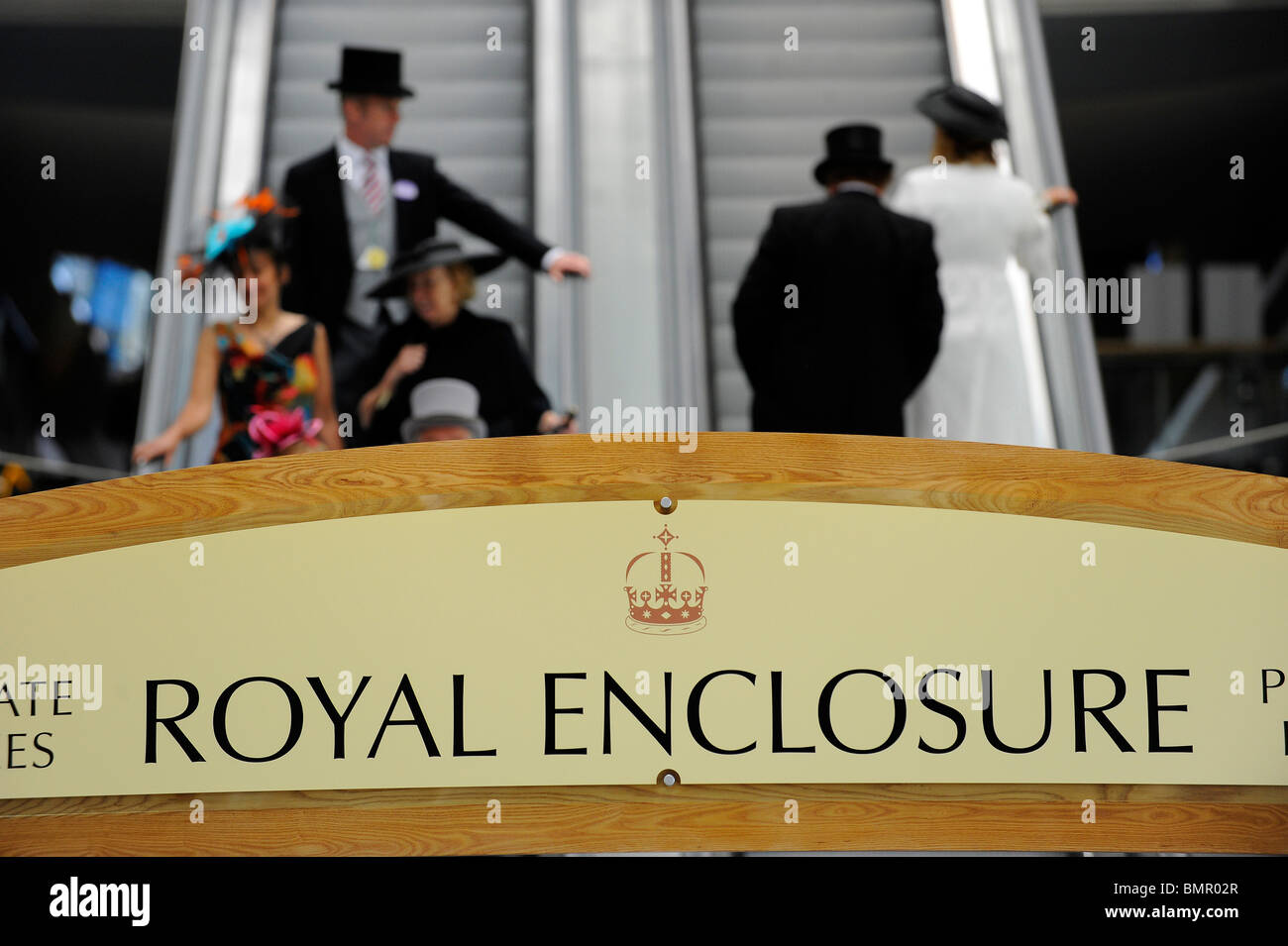 Royal Enclosure sign during day two of Royal Ascot 2010 Stock Photo - Alamy