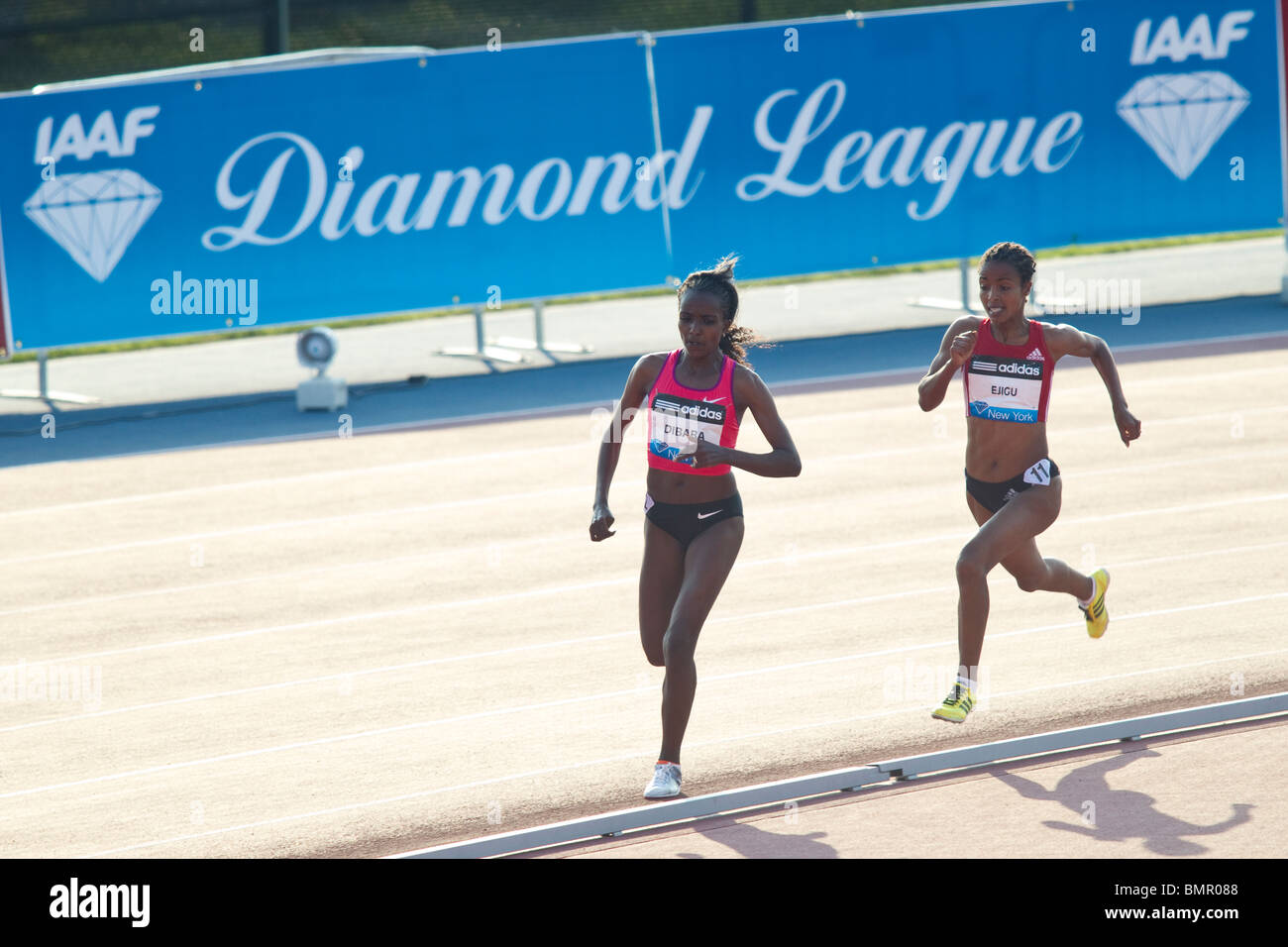 Tirunesh Dibaba (ETH) winner, competing in the 5000 m at the New York ...