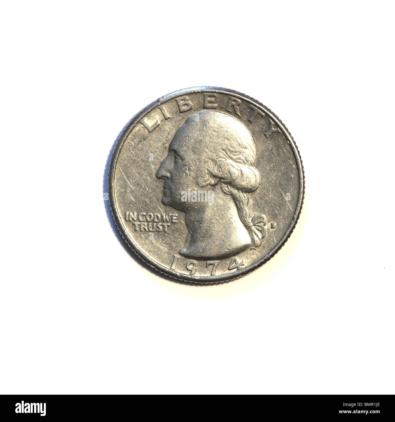 Old quarter coin usa hi-res stock photography and images - Alamy