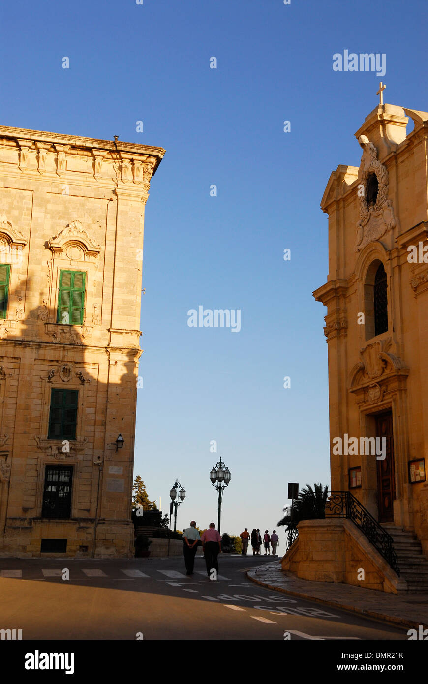 Street scene, Valletta, Malta Stock Photo - Alamy