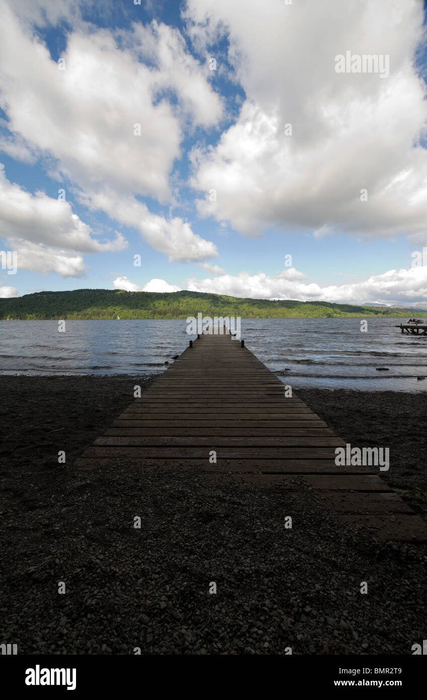 Jetty on Lake Windermere, Cumbria, The Lake District Stock Photo - Alamy