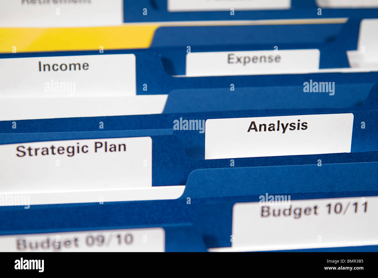 Filing cabinet full of business folders and documents Stock Photo - Alamy