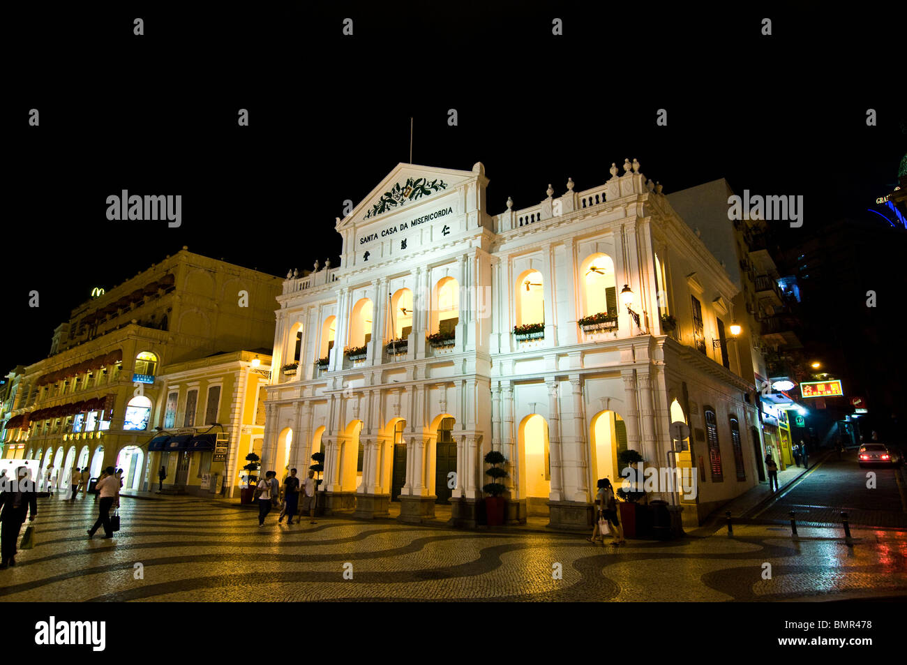 Old colonial buildings in Macau Stock Photo - Alamy