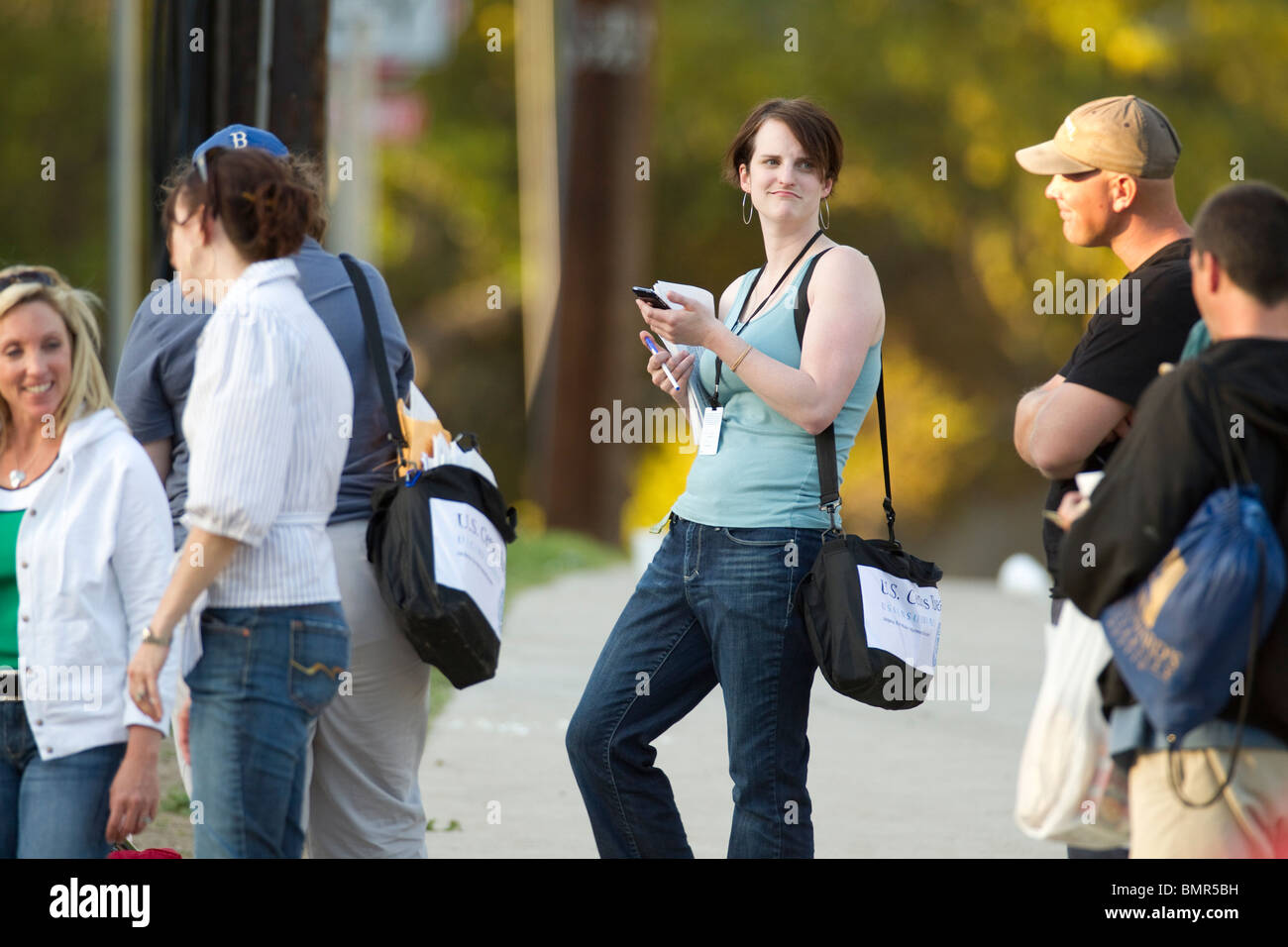 U.S. Census worker counts the downtown homeless population in Austin ...