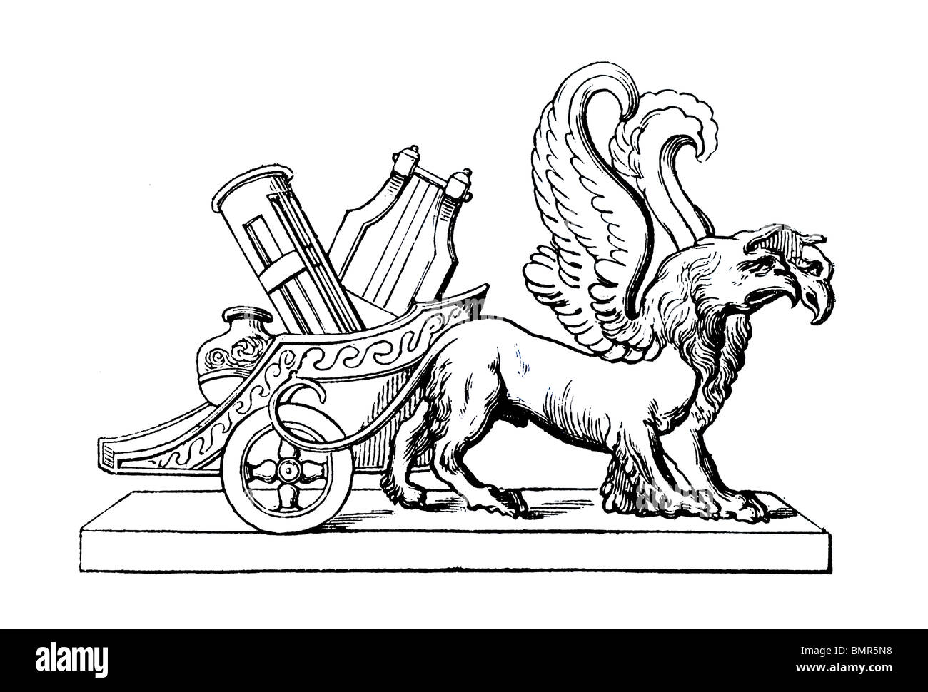 Griffin illustration hi-res stock photography and images - Alamy