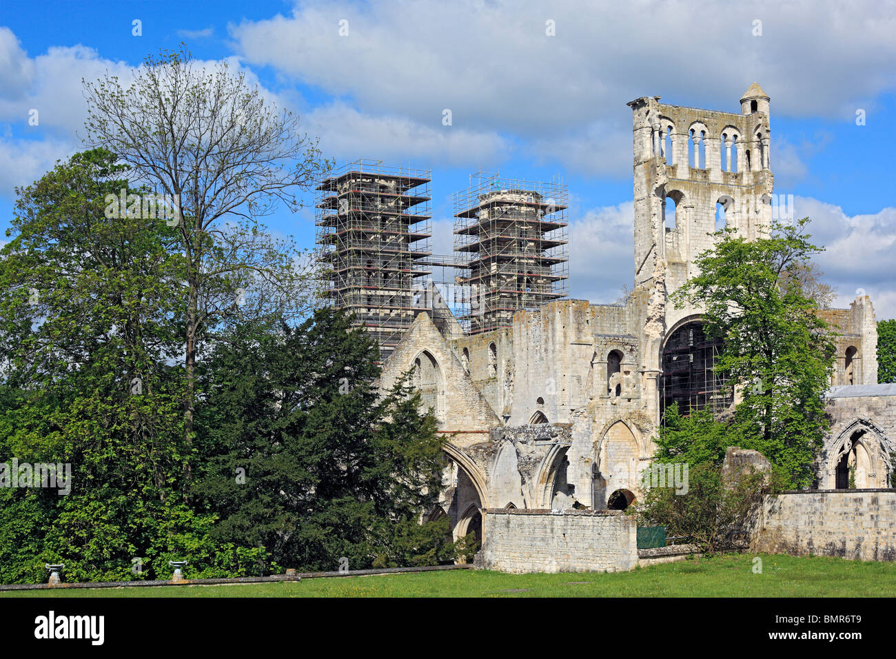 Jumieges Abbey, Seine-Maritime department, Upper Normandy, France Stock ...