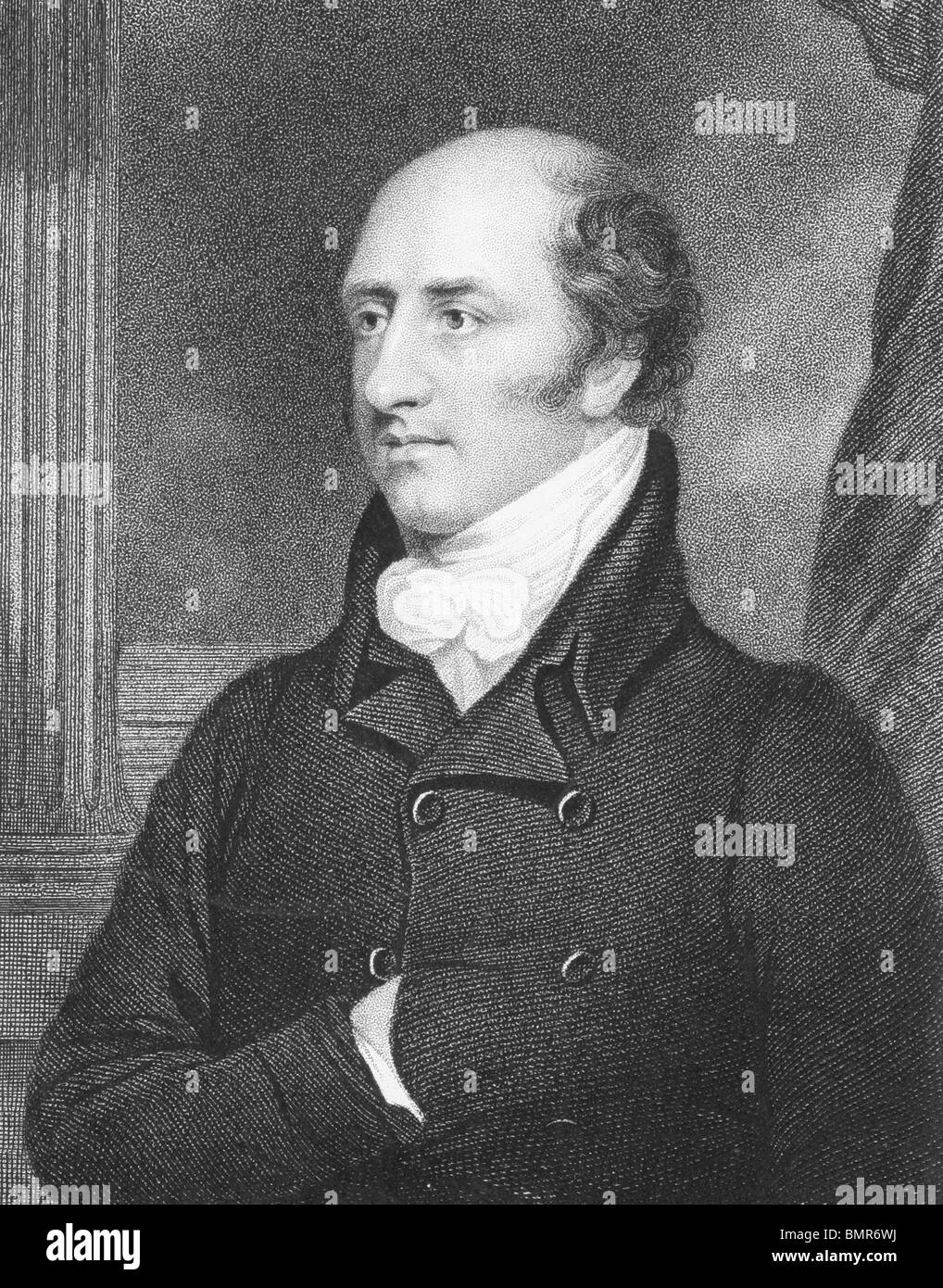 George Canning (1770-1827) on engraving from the 1800s. British ...