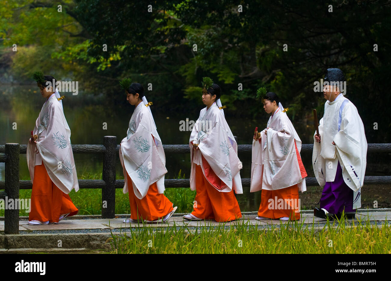 Rice harvest ceremony in Kyoto Japan Stock Photo - Alamy