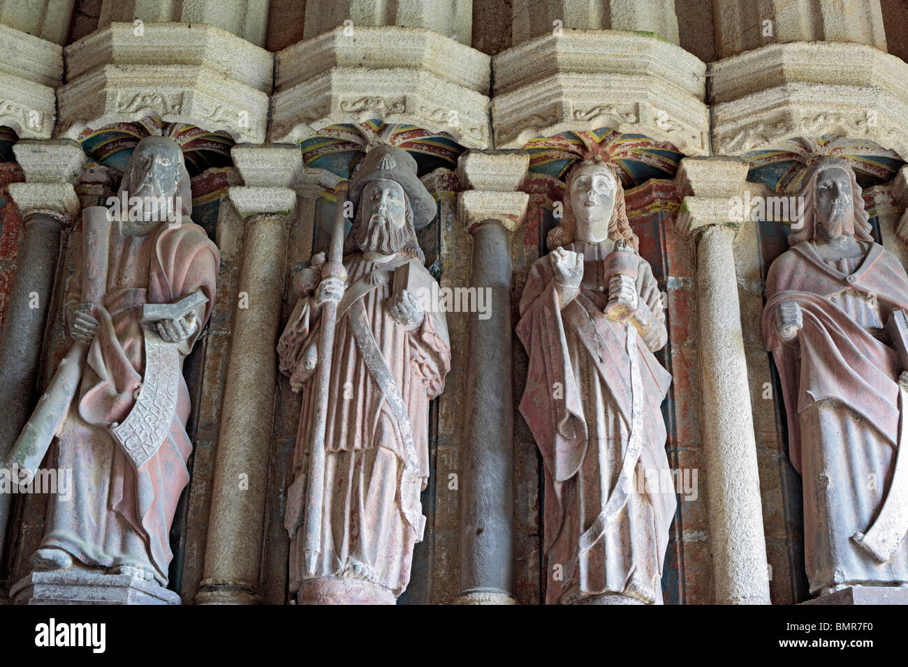 Pleyben, Parish close, Finistere department, Brittany, France Stock ...